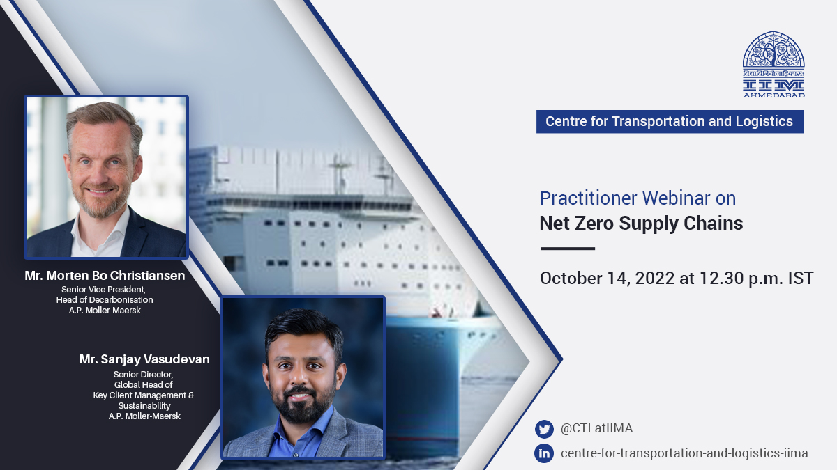 Practitioner Webinar on Net Zero Supply Chains | IIMA